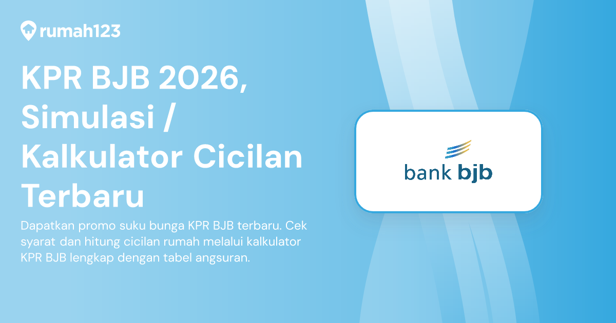KPR BJB 2026, Simulasi / Kalkulator Cicilan Terbaru