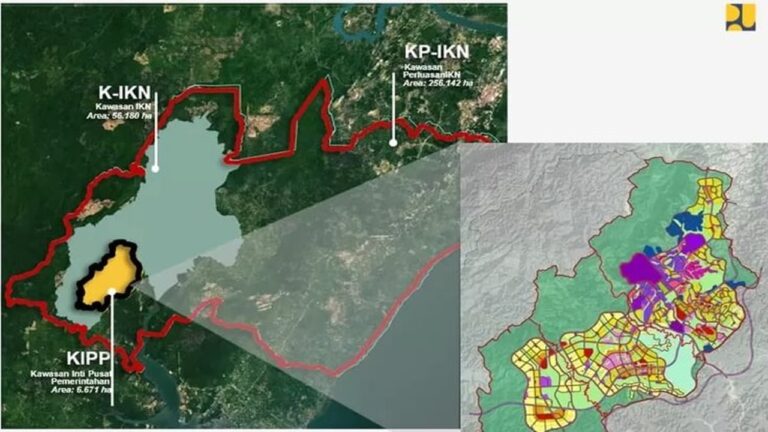 9 Wilayah Perencanaan IKN dan Peruntukannya